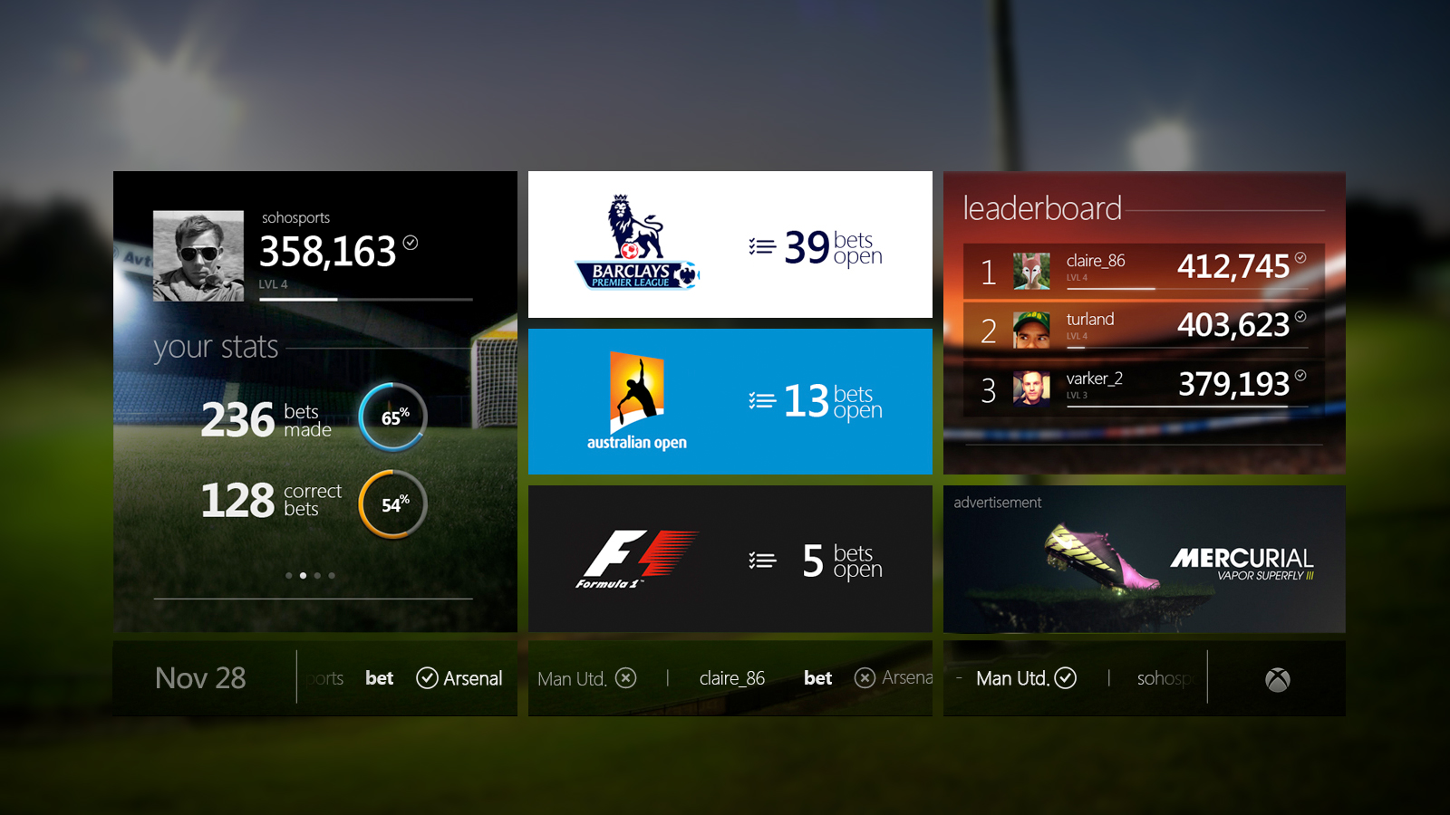 Microsoft Xbox Sport - Territory Studio